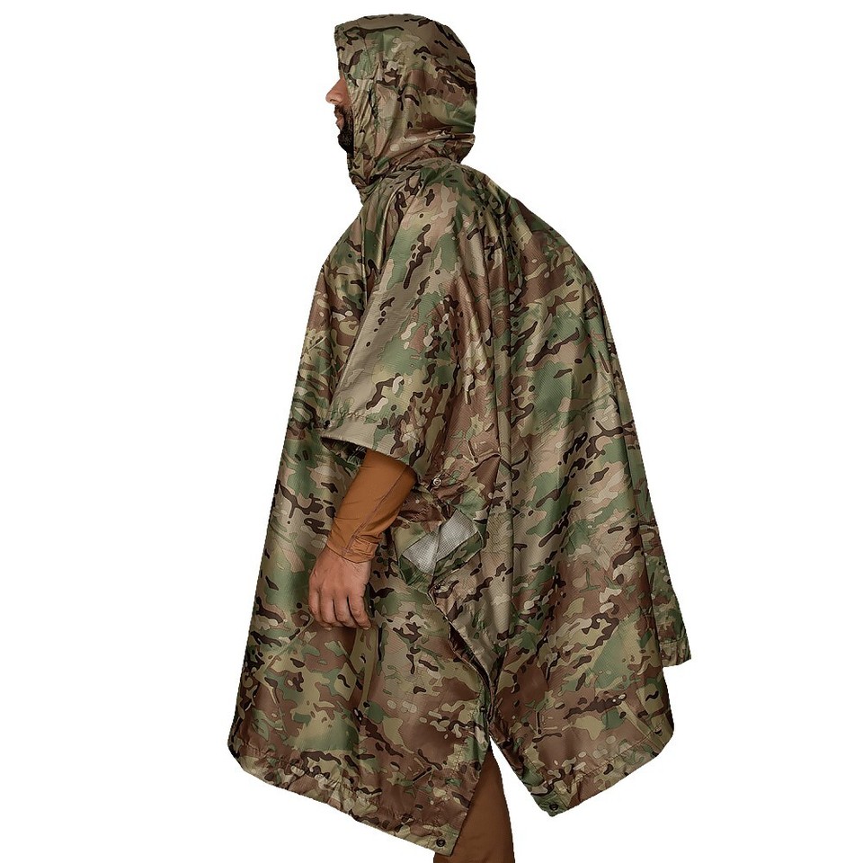 Camo Tec poncho PILGRIM Multicam, tactical poncho, raincoat, military ...