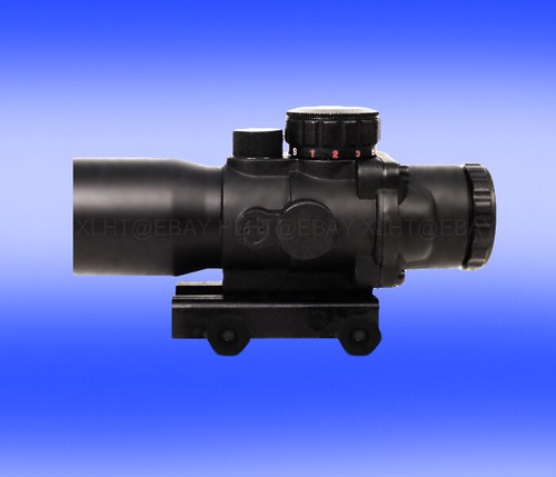 Unique Tricolor RGB ACOG Rifle Scope 4x32 WEAVER PICATINNY Mount ...