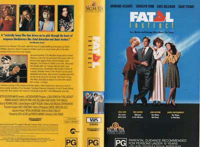 FATAL INSTINCT - VHS - PAL - NEW & SEALED - Never played! - Original Oz ...