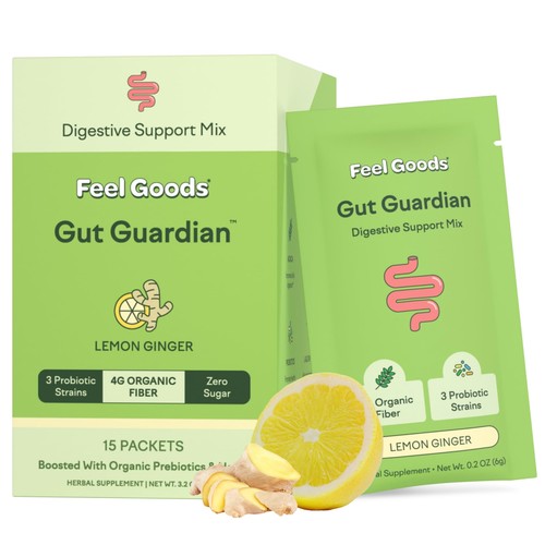 Feel Goods Gut Guardian Prebiotic & Probiotic Powder Sugar Free Organic ...