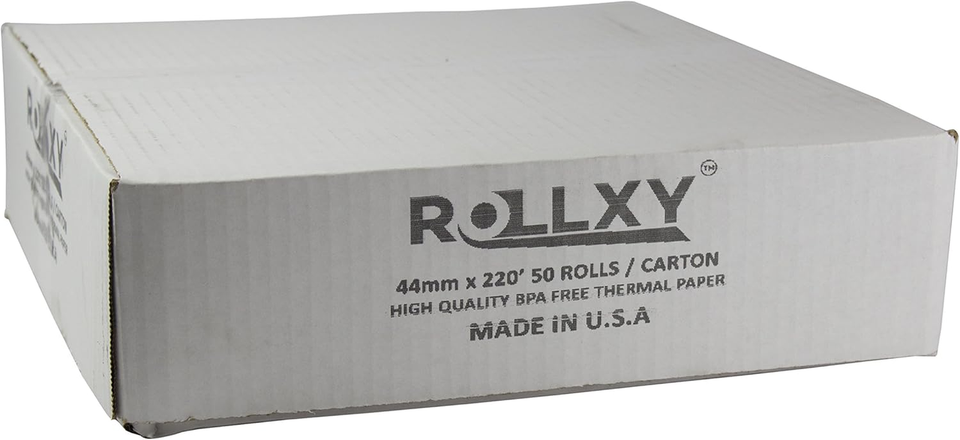 50 Rolls - 44Mm X 220' Thermal Paper (Sharp XE-A41S) | eBay