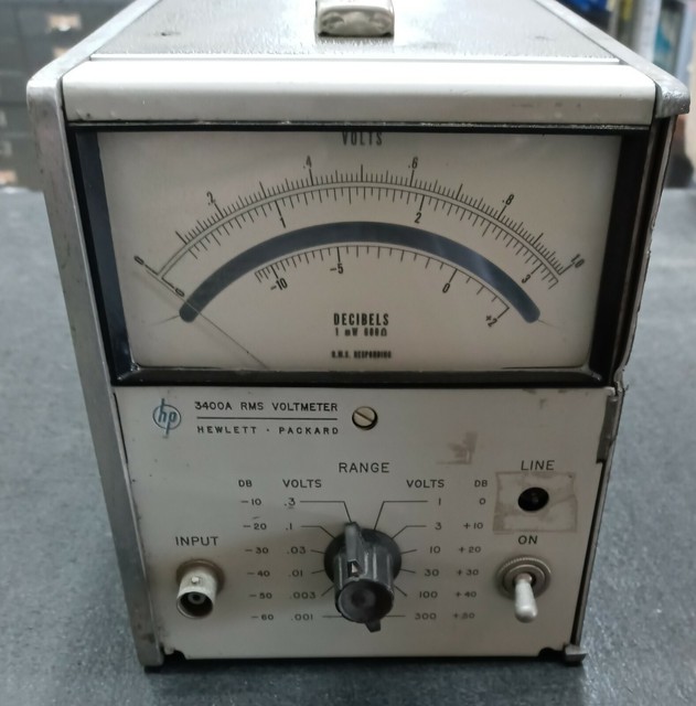 HP 3400A RMS Voltmeter Hewlett Packard 3rd Generation AC for sale ...