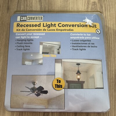 The Can Converter Recessed Can Light Conversion Kit 5"-6" Lights Fan ...