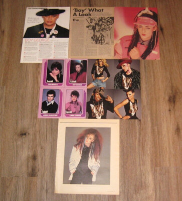 Boy George original magazine clippings pages PHOTO article | eBay