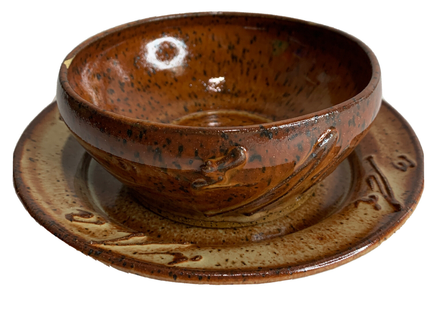 R Walker Pottery Bowl 5.25" And 7" Plate High Gloss 5/2018 Signed | eBay