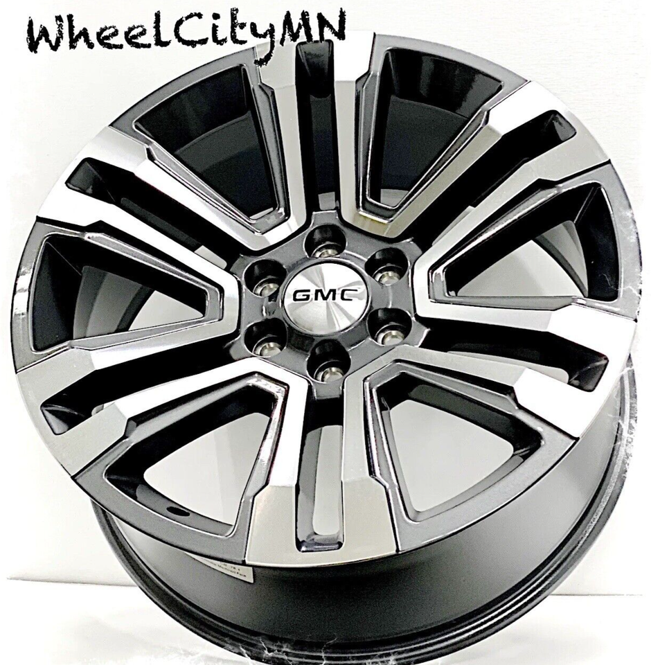 2019 GMC Yukon Denali 22" Gunmetal Machine OE Replica 5822 Wheels 6x5.5 ...