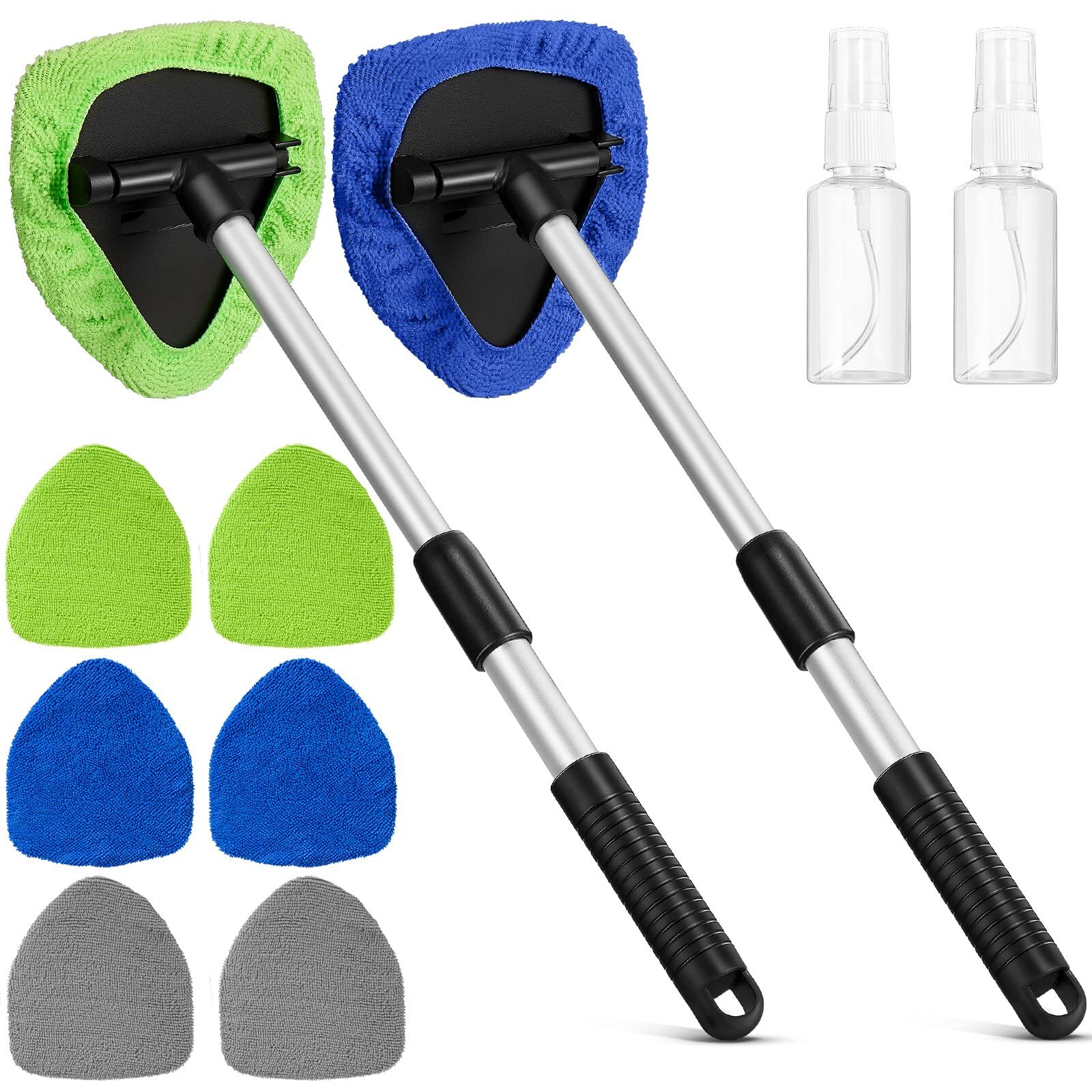 2 Packs Windshield Cleaner Tool Microfiber Car Window Cleaner Auto ...