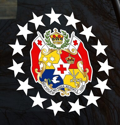 Cook Islands 15 Stars Tonga Tongan Sila 100X100mm White Cook Islander ...