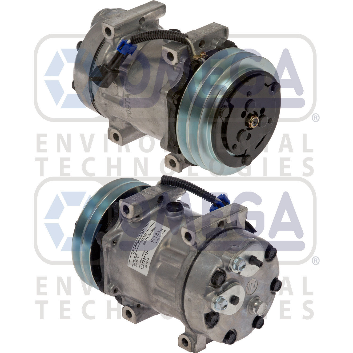 A/C AC Compressor Replaces: Sanden 4715, 4778, 4890, Mack 85104593 Mei ...