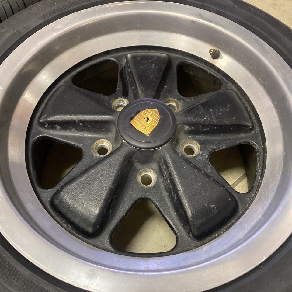 SET OF 4 USED REPRODUCTION FUCHS PORSCHE 911 930 944 WHEELS 7JX15 8JX15 ...