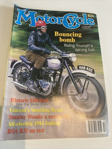 Classic Motorcycle October 1993 BSA B31 Triumph Tiger 1000 Vincent ...