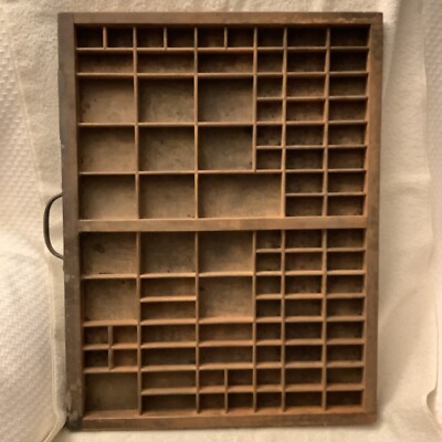 Hamilton Mfg Co Wood Printers Drawer Letterpress Tray Shadowbox Trinket ...