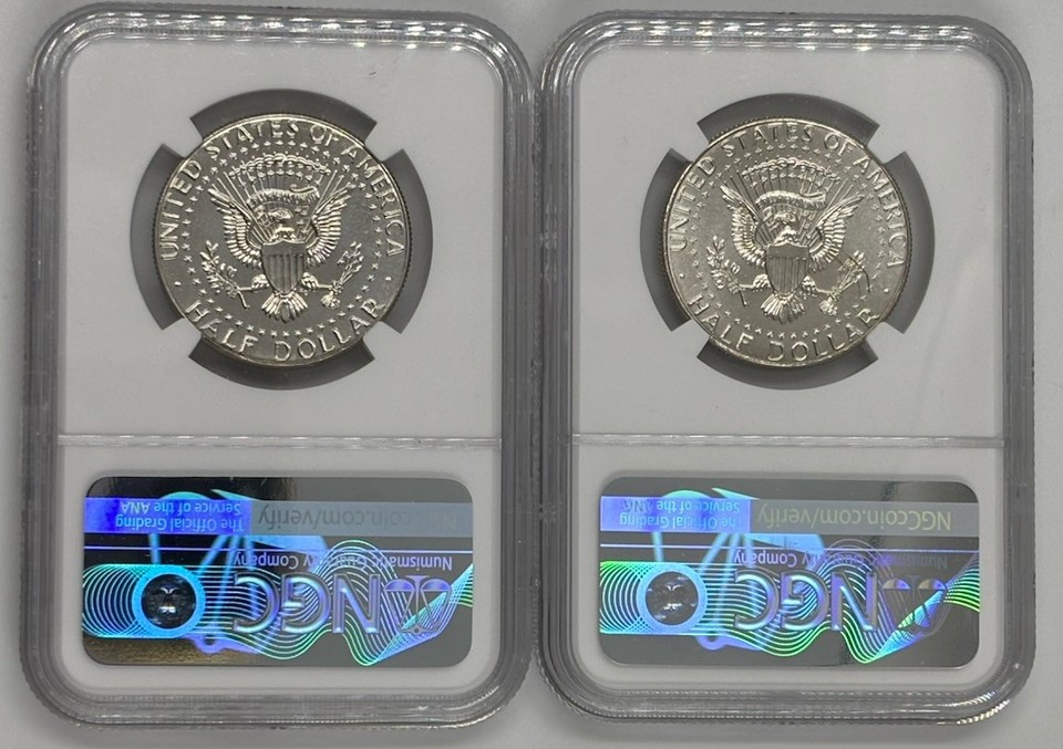 2025 P D KENNEDY NGC MS 68 HALF DOLLAR 2 COIN SET 🔥FIRST RELEASES🔥 | eBay