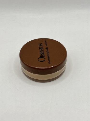 Calvin Klein Obsession SHIMMERING BRONZE BODY POWDER .35oz Jar Vintage ...