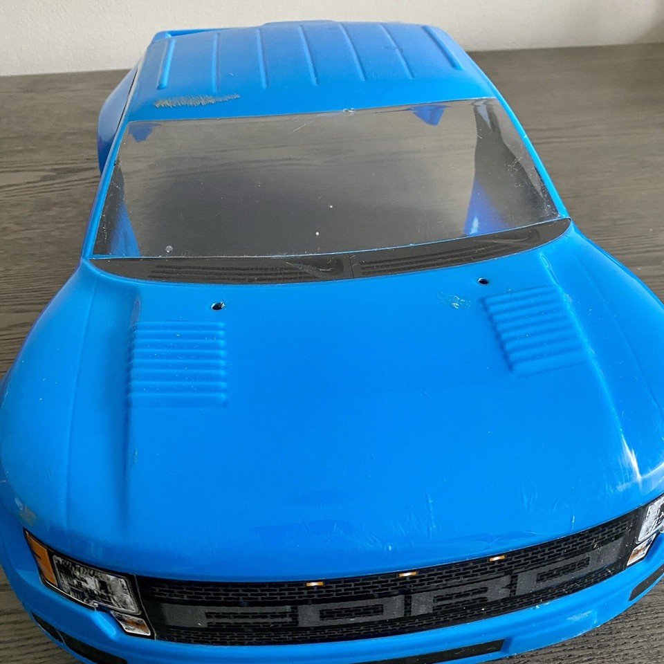 Traxxas 1/10 Ford F150 SVT Raptor Pickup Truck Blue Body Shell for ...