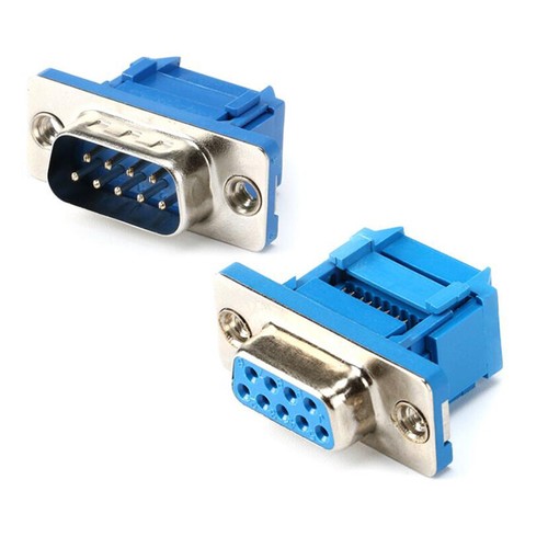 9 Pin Press IDC Ribbon Cable Connector Serial DB9 RS232 Male Plug ...