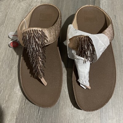 FitFlop Cha Cha Rose Gold - Sz 9- New No Box | eBay
