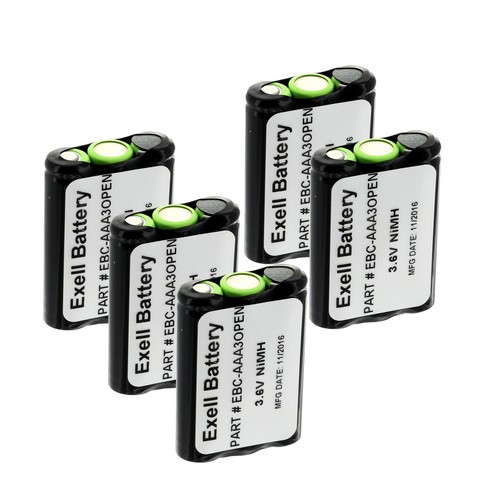 5pc Exell 3.6V 800mAh Rechargeable Custom Battery Pack | eBay