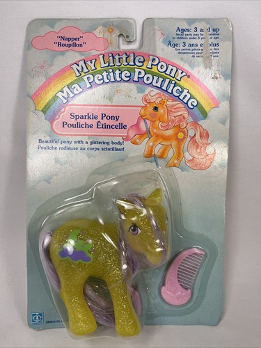 My Little Pony G1 Sparkle Pony MOC Sealed Vintage Napper 1988 Bilingual ...