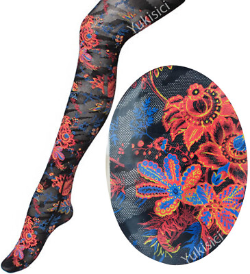 Vivienne Westwood Pantyhose Stocking Tights Floral Pixel Tiger Pattern ...