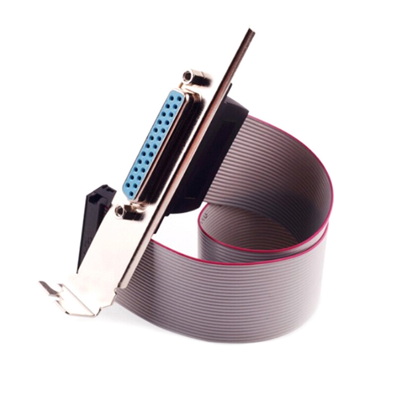 LPT1 parallel port printer I/O adapter DB25 to IDC 26Pin header slot ...