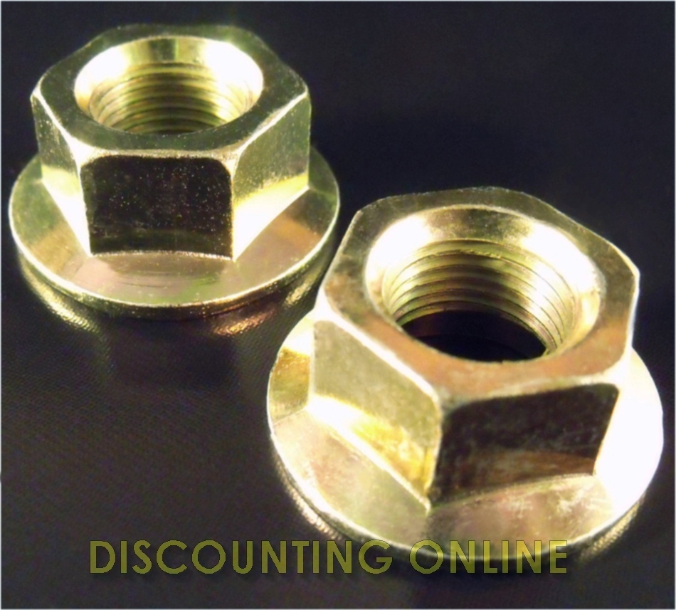 2 PK MOWER DECK PULLEY BLADE NUTS FITS MTD MURRAY TROY BILT 712-0417 ...