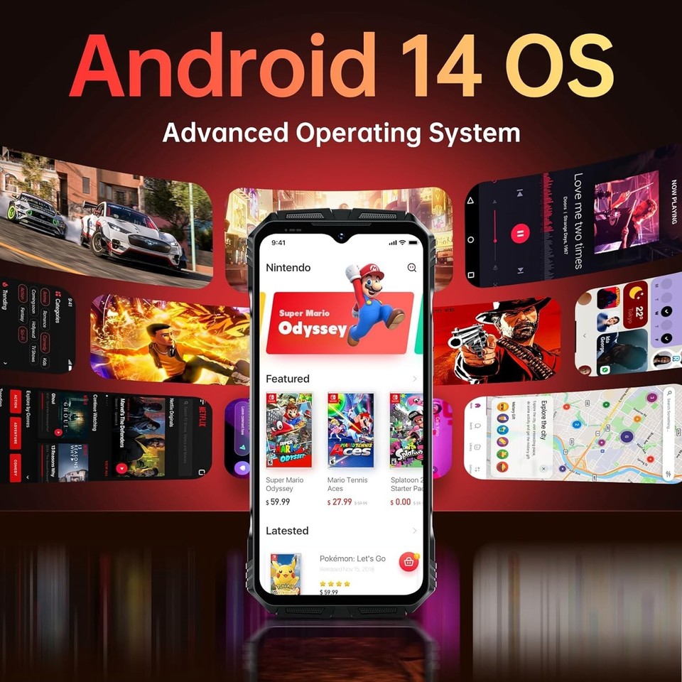 DOOGEE S118 Rugged Smartphone 20GB+512GB/2TB 10800mAh 50MP Android 14 ...