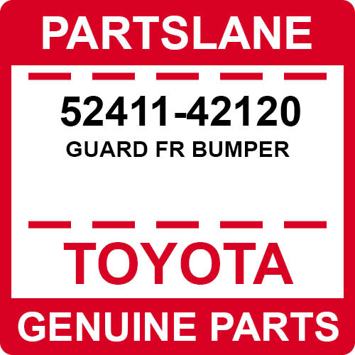 52411-42120 Toyota OEM Genuine GUARD FR BUMPER | eBay Australia