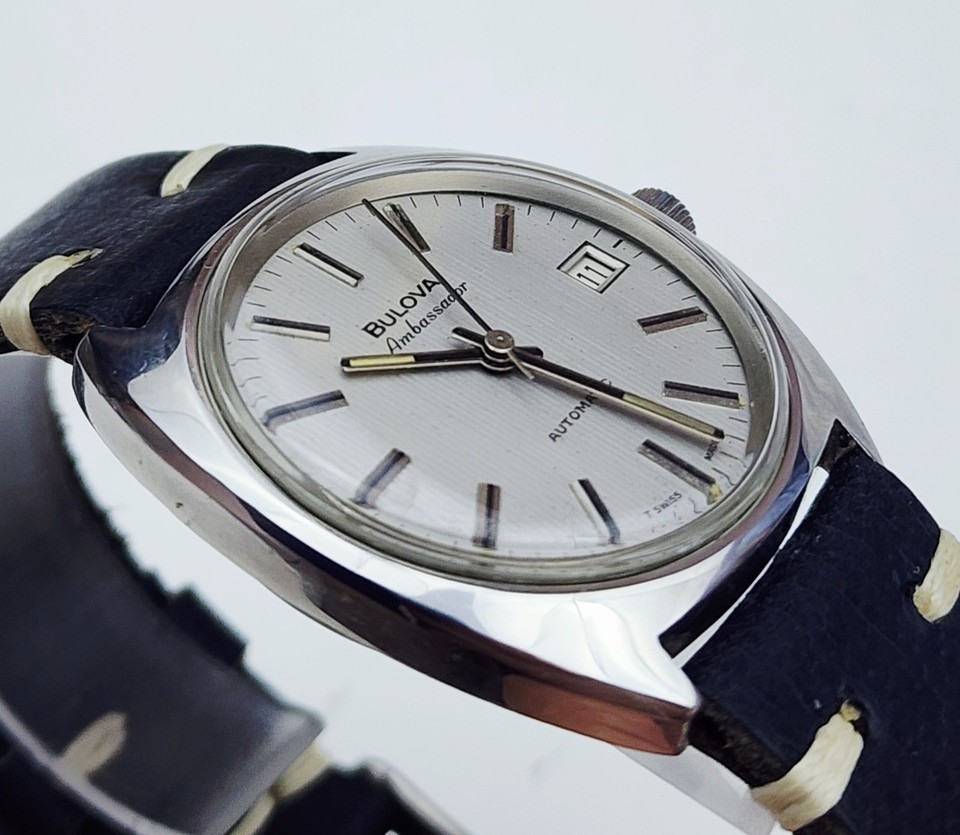 Men's SWISS Vintage 1973 AUTOMATIC Watch BULOVA "Ambassador" Cal ...