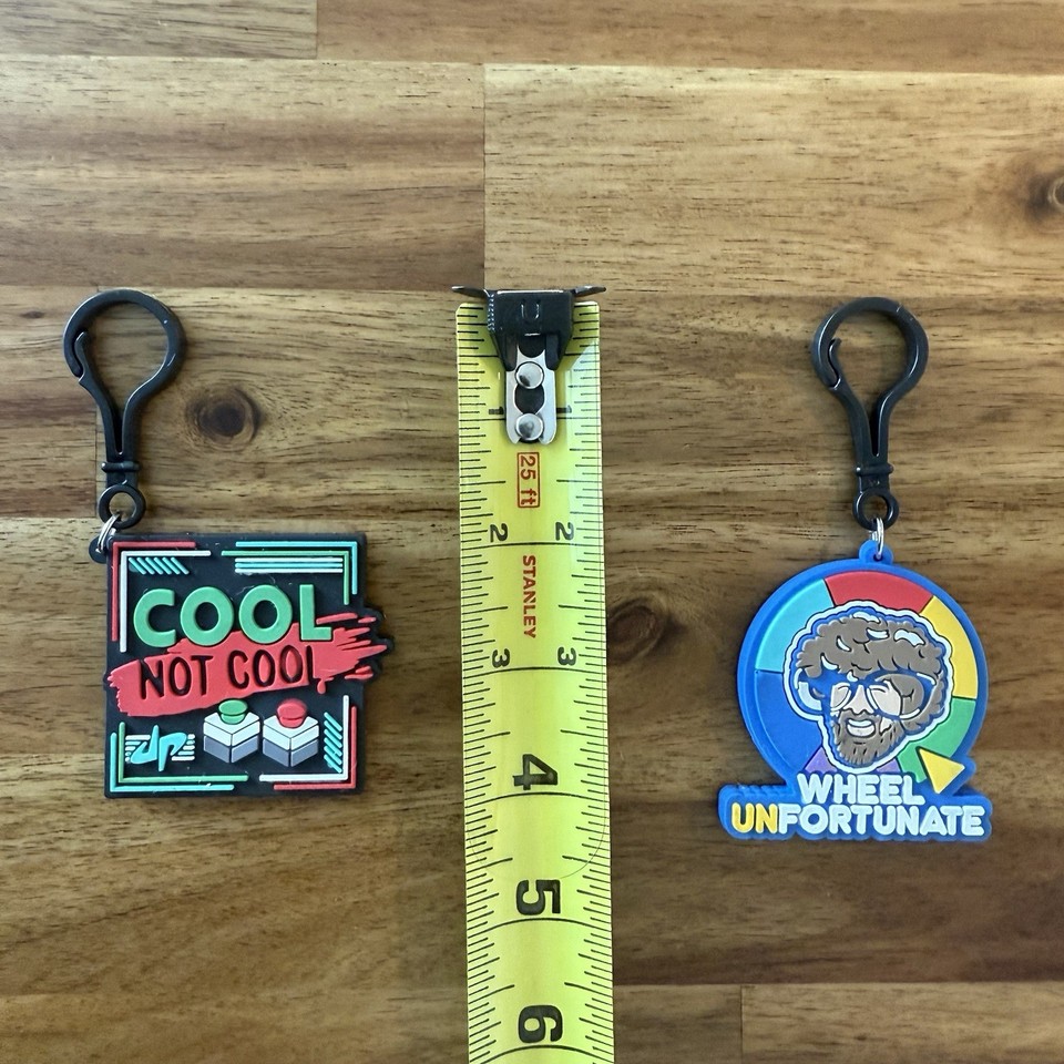 Lot Of 2 Dude Perfect Bag Charm Keychain Wheel Unfortunate Cool Not ...