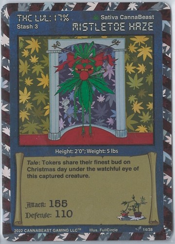 CannaBeast TCG Winter Blazed Mistletoe Haze Holo Card #14/38 CCG | eBay