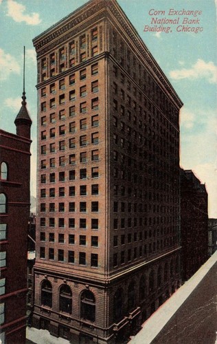 Corn Exchange National Bank Building, Chicago, Illinois IL - Vintage ...