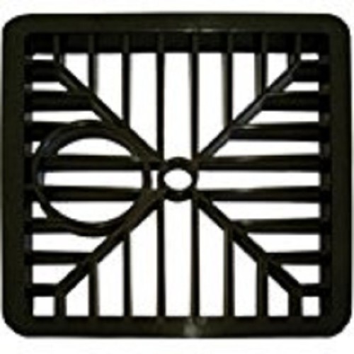 HEAVY DUTY BLACK PLASTIC SQUARE DRAIN GULLEY GRID COVER 6 INCH FREE P&P ...