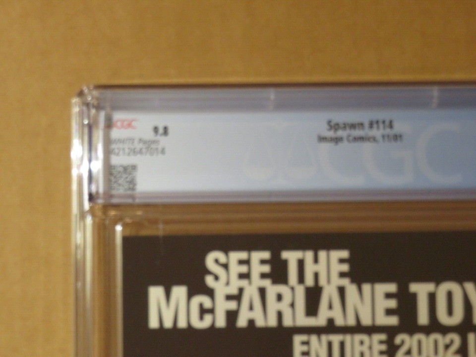 Spawn #114 CGC 9.8 NM/M White Pages New Slab Spawn McFarlane Capullo ...