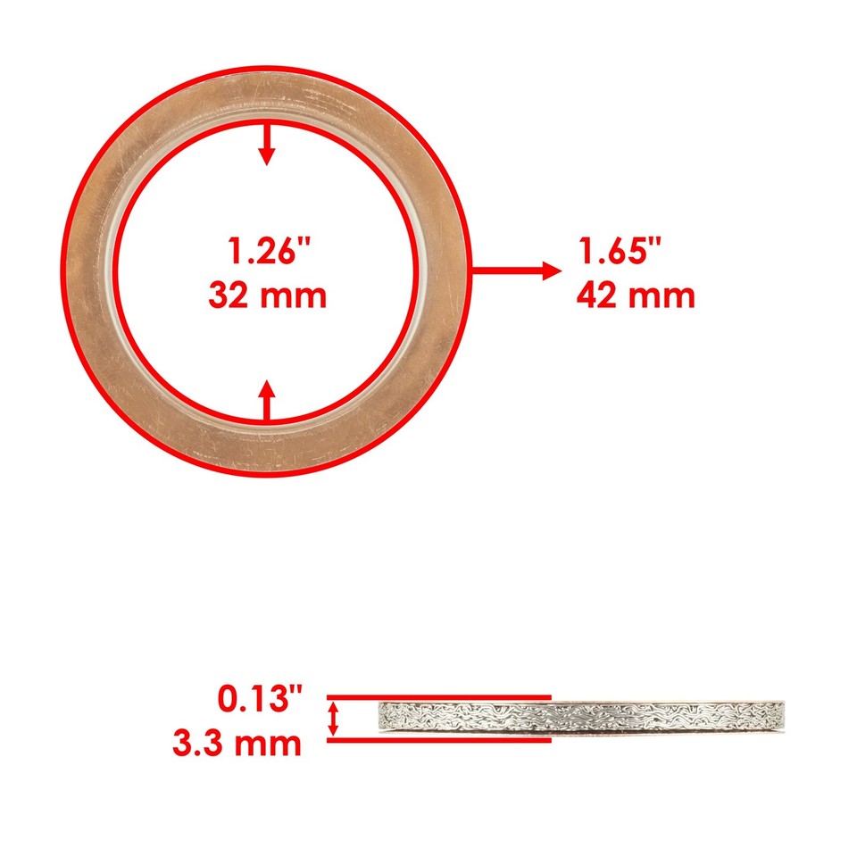 5B4-E4611-00-00 3YF-14613-01-00 5Y1-14613-00-00 Exhaust Pipe Gaskets ...