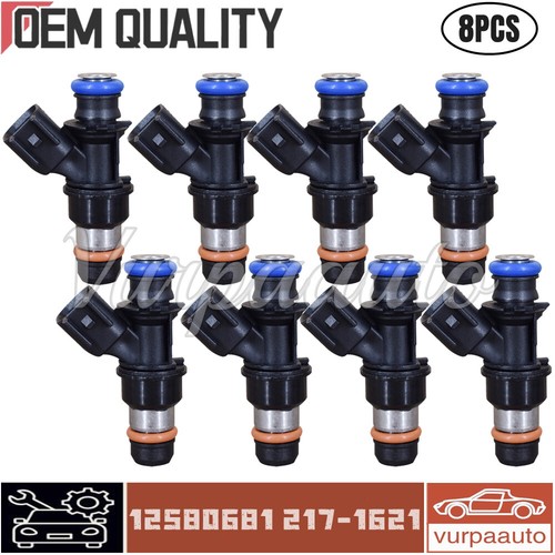 8X 12580681 Fuel Injector For 07-09 Chevy Silverado 1500 GMC Sierra ...