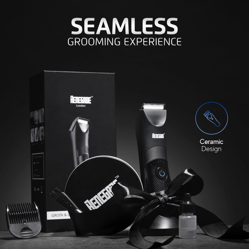 Ball Trimmer for Men Manscape Pubic Hair Waterproof Electric Groin Body ...