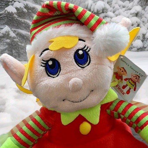 FIESTA SANTA'S SECRET ELF Girl Doll Plush 12 inch Stuffed Christmas ...