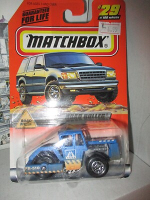 Matchbox Blister Pack MB29 Blue Road Roller Item # 36433~NEW | eBay
