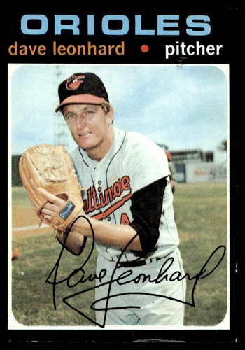 1971 Topps #716 Dave Leonhard Baltimore Orioles VG-VGEX Crease | eBay