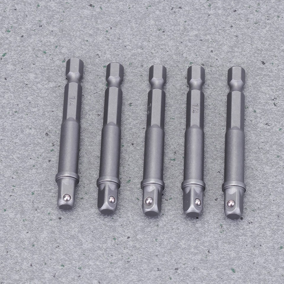 5 Pcs Hexagon Sockets Adapter Set Sleeve Extension Bar Hexagonal Handle ...