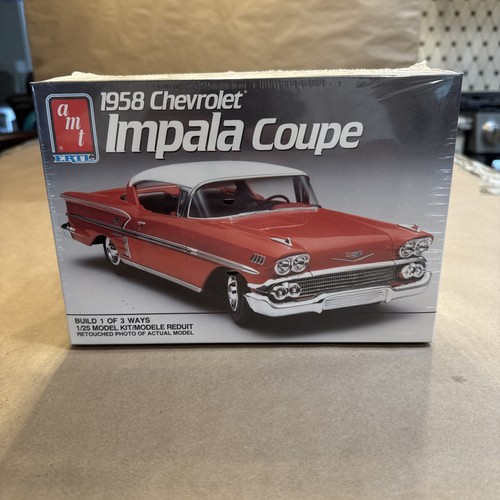 AMT / ERTL 1:25 1958 Chevrolet Impala Coupe Model Car Kit #6548. H ...