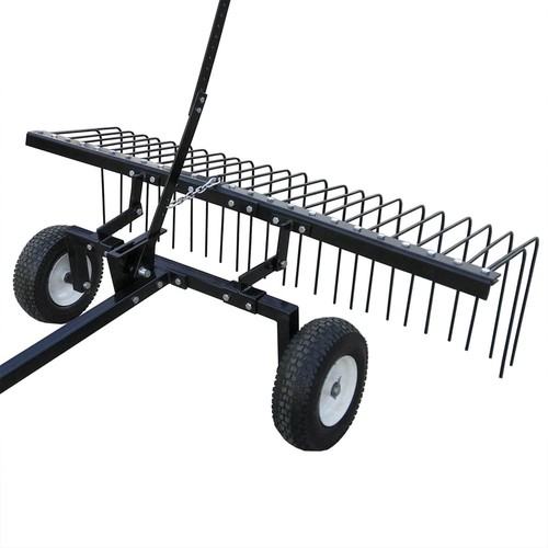 Yard Tuff 60" ATV Tow Behind Steel Lawn Landscape Rake w/ Wheels ...