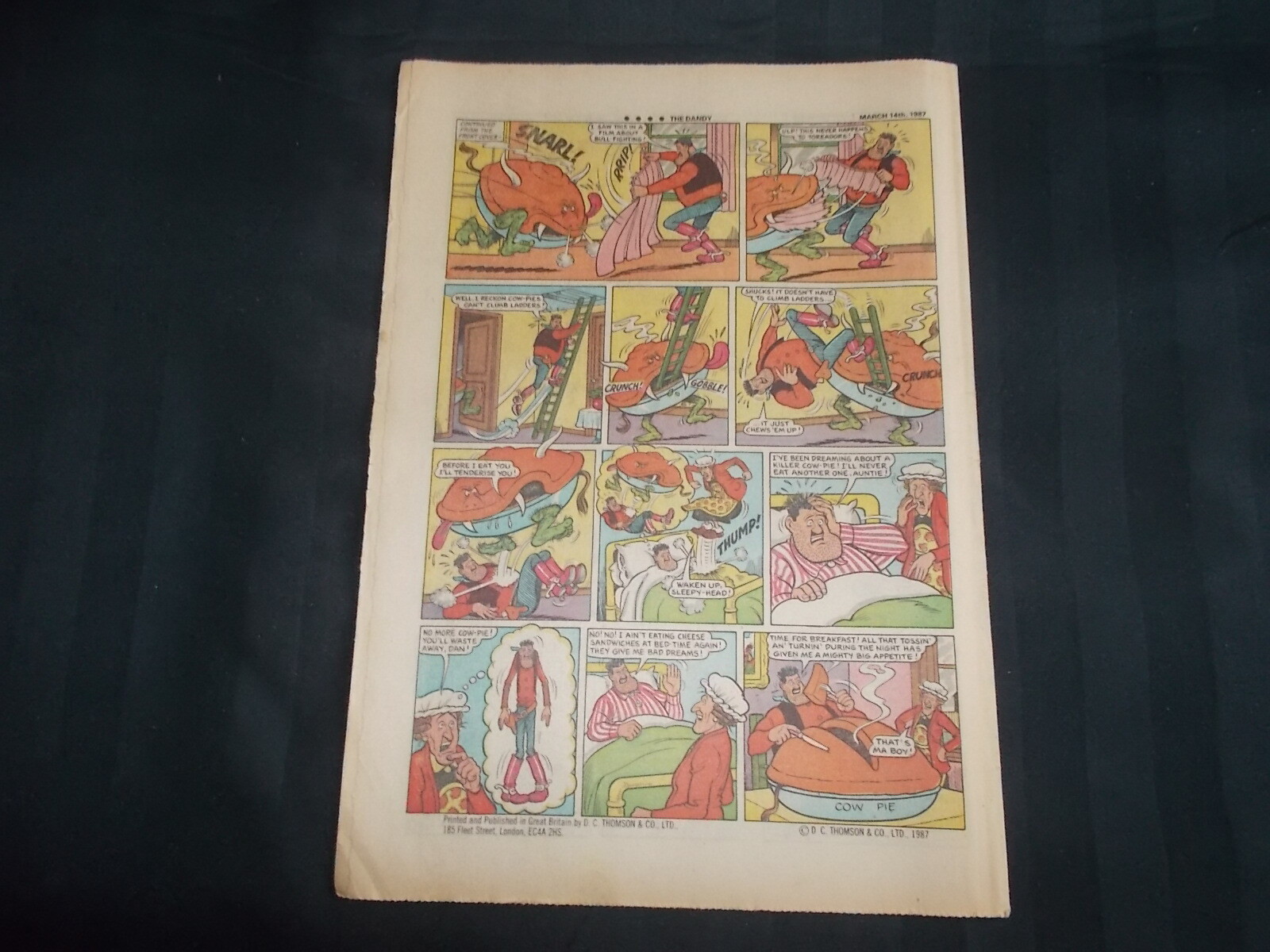 DANDY Comic Issue #2364 March 14th 1987 Desperate Dan & The Killer Cow ...