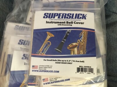 10 Superslick instrument bell cover w/ drawstring for brass Small Bells ...