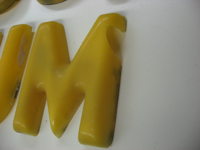 small plastic letters for decorating, man cave, initials, L I M ...