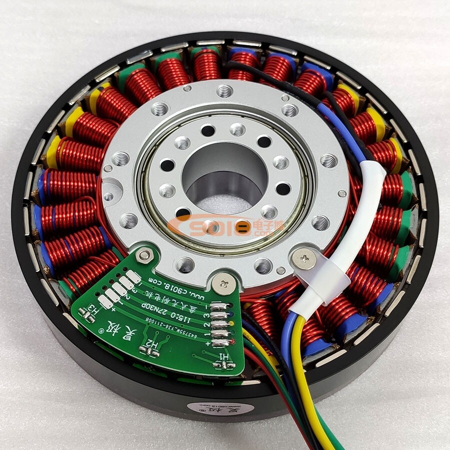 Small Hollow Shaft and Permanent Magnet Brushless DC Motor Generator ...