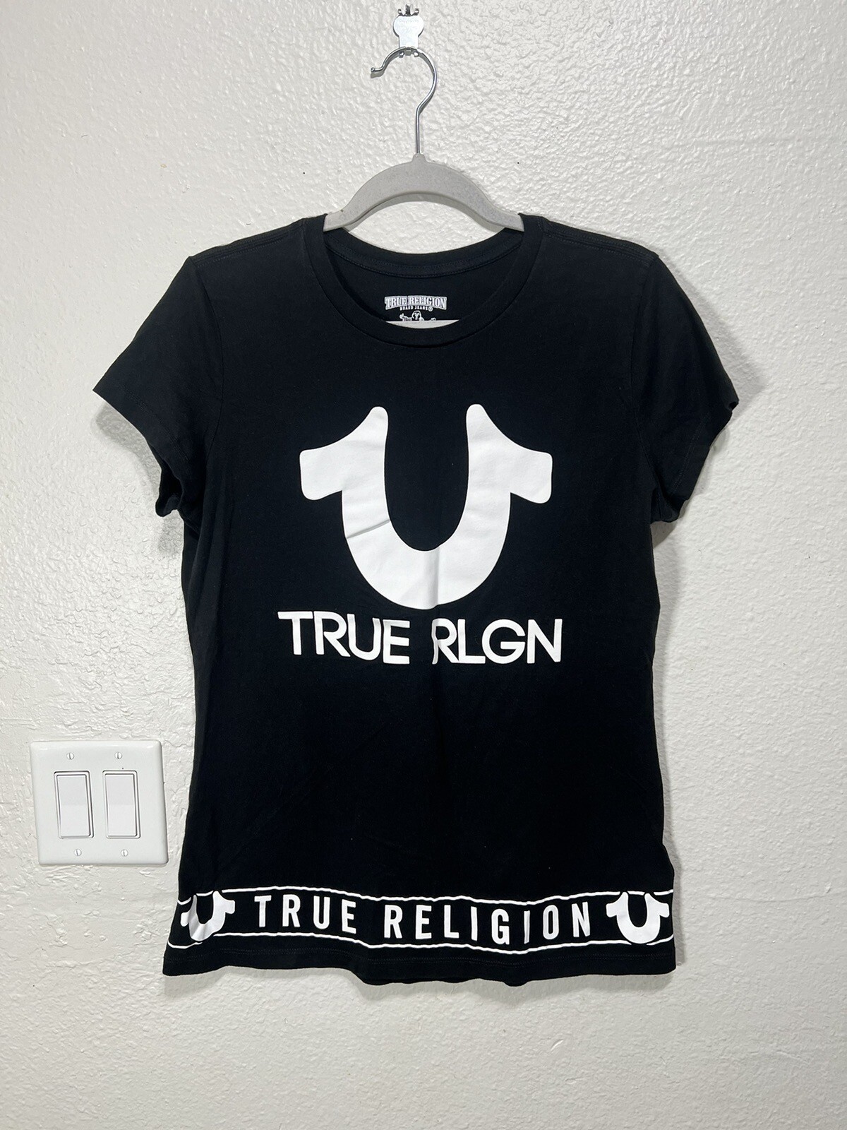 True Relgion Women’s Bold Horseshoe Crew Neck Tee- Size L | eBay