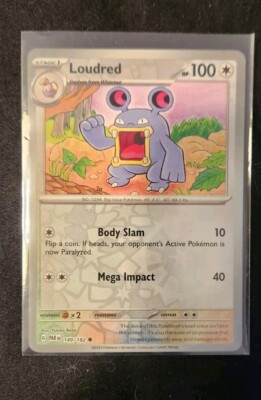 Loudred REVERSE HOLO Pokemon TCG Card Paradox Rift 149/182 Near Mint NM ...