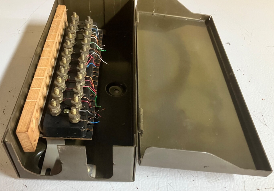 Western Electric Metal Phone Terminal Connection Box…… With Terminal ...